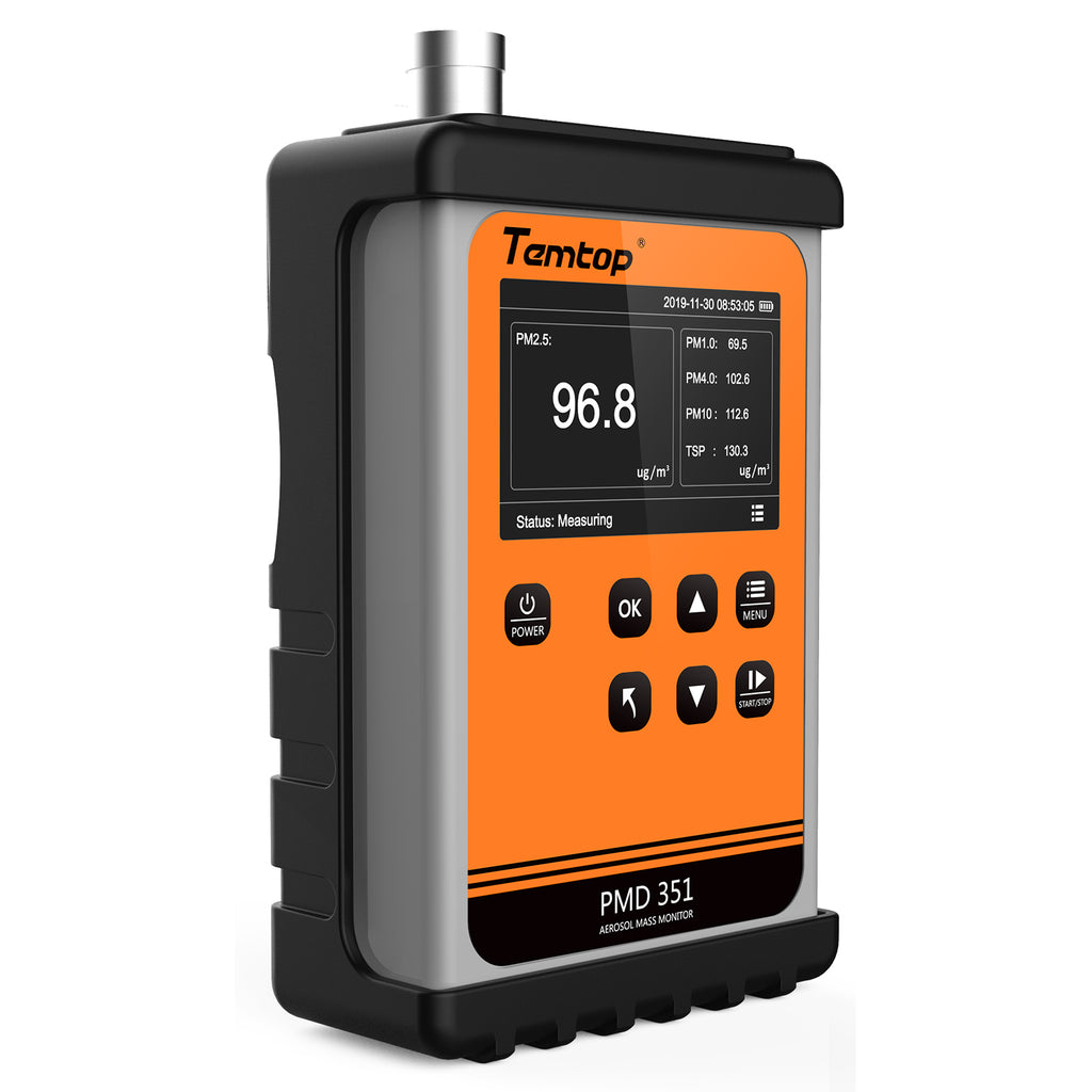 Temtop PMD 351 Aerosol Monitor Handheld Particle Counter, PM1.0, PM2.5
